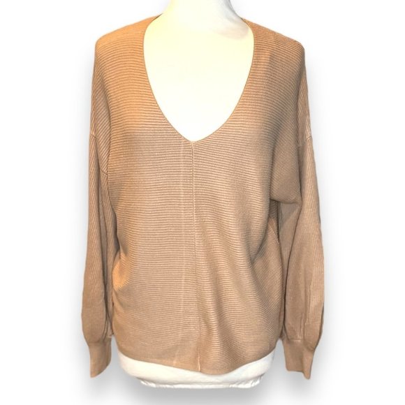 1. State | Sweaters | State Ribbed V Neck Sweater With Balloon Sleeves ...